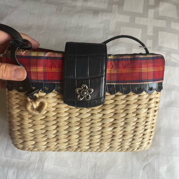 Brighton | Bags | Brighton Straw Wicker Shouldercrossbody Bag | Poshmark